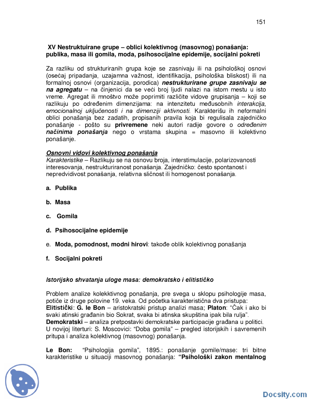 Nestruktuirane Grupe Skripta Psihologija Rezime Predlog Opšta