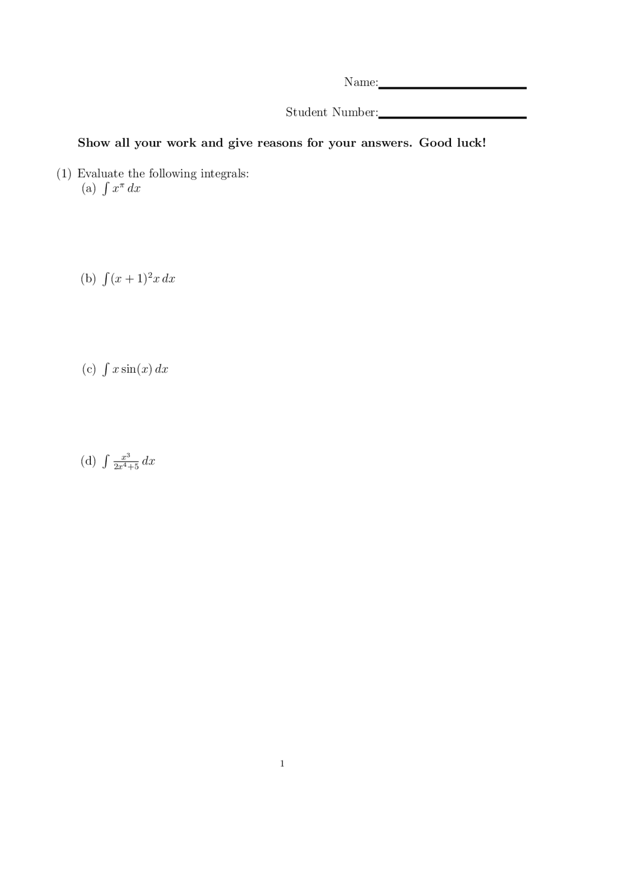 Sum Of Resulting Series Calculus Ii Exam Docsity