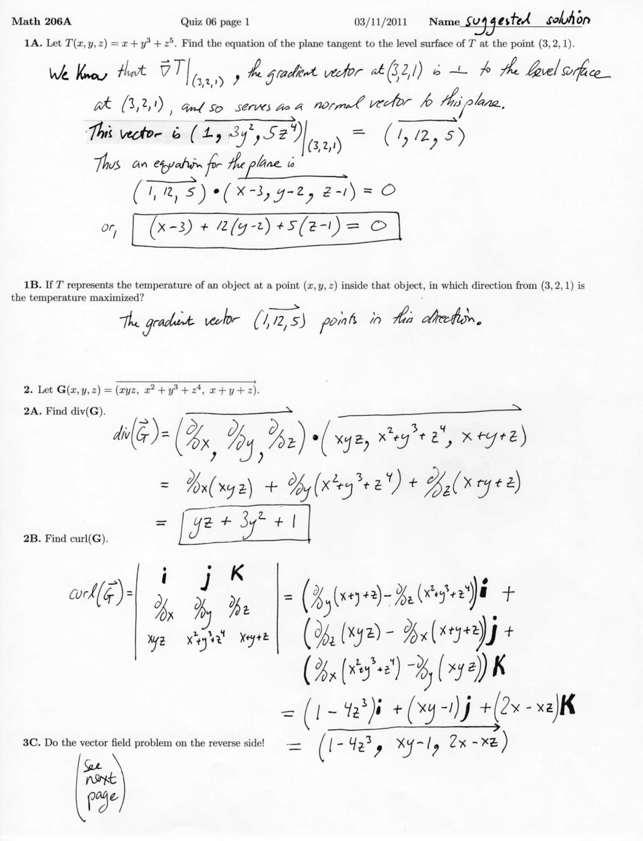 Temperature Multivariable Solved Quiz Docsity