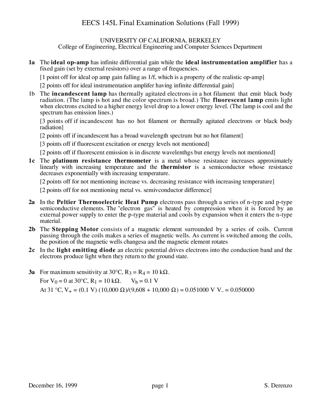 Equation Intro Electronic Transducer Lab Solved Exam Docsity