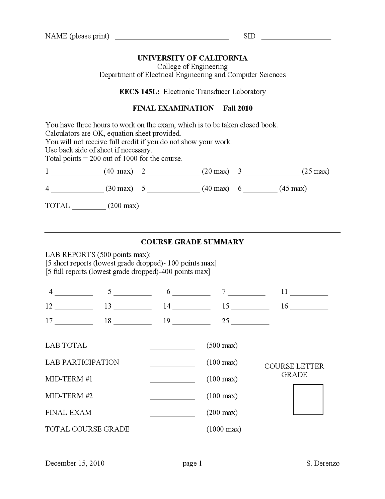 Digital Position Intro Electronic Transducer Lab Exam Docsity