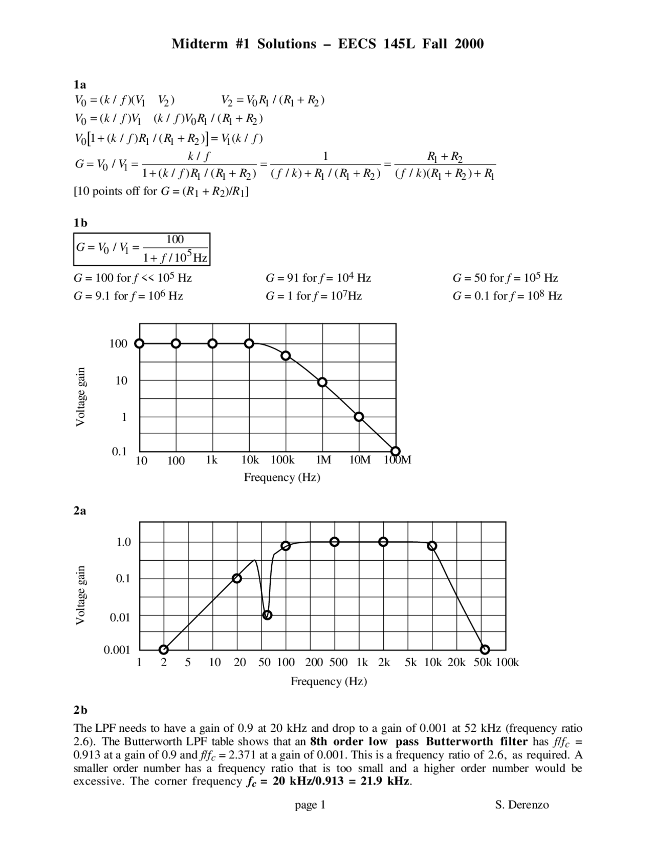 Noninverting Intro Electronic Transducer Lab Solved Exam Docsity