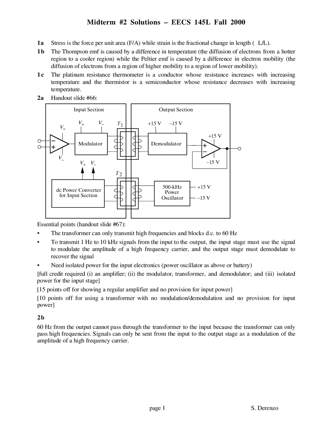 Essential Differences Intro Electronic Transducer Lab Solved Exam