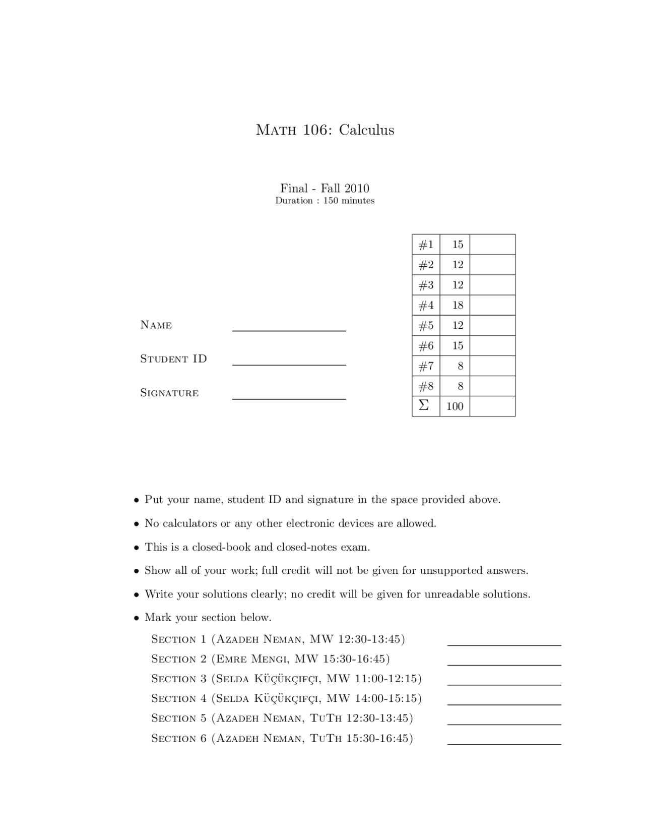 Linear Approximation Calculus One Exam Docsity