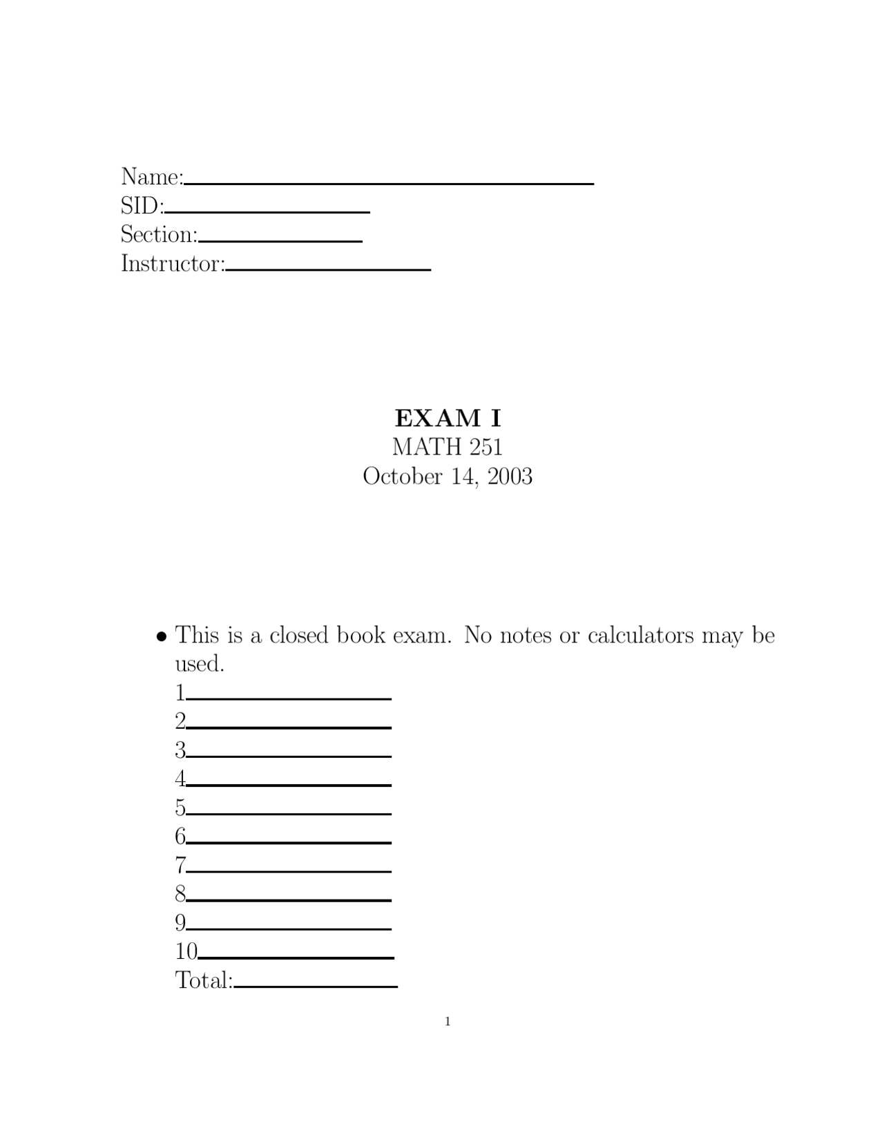 Linear Ordinary And Partial Differential Equations Exam Docsity