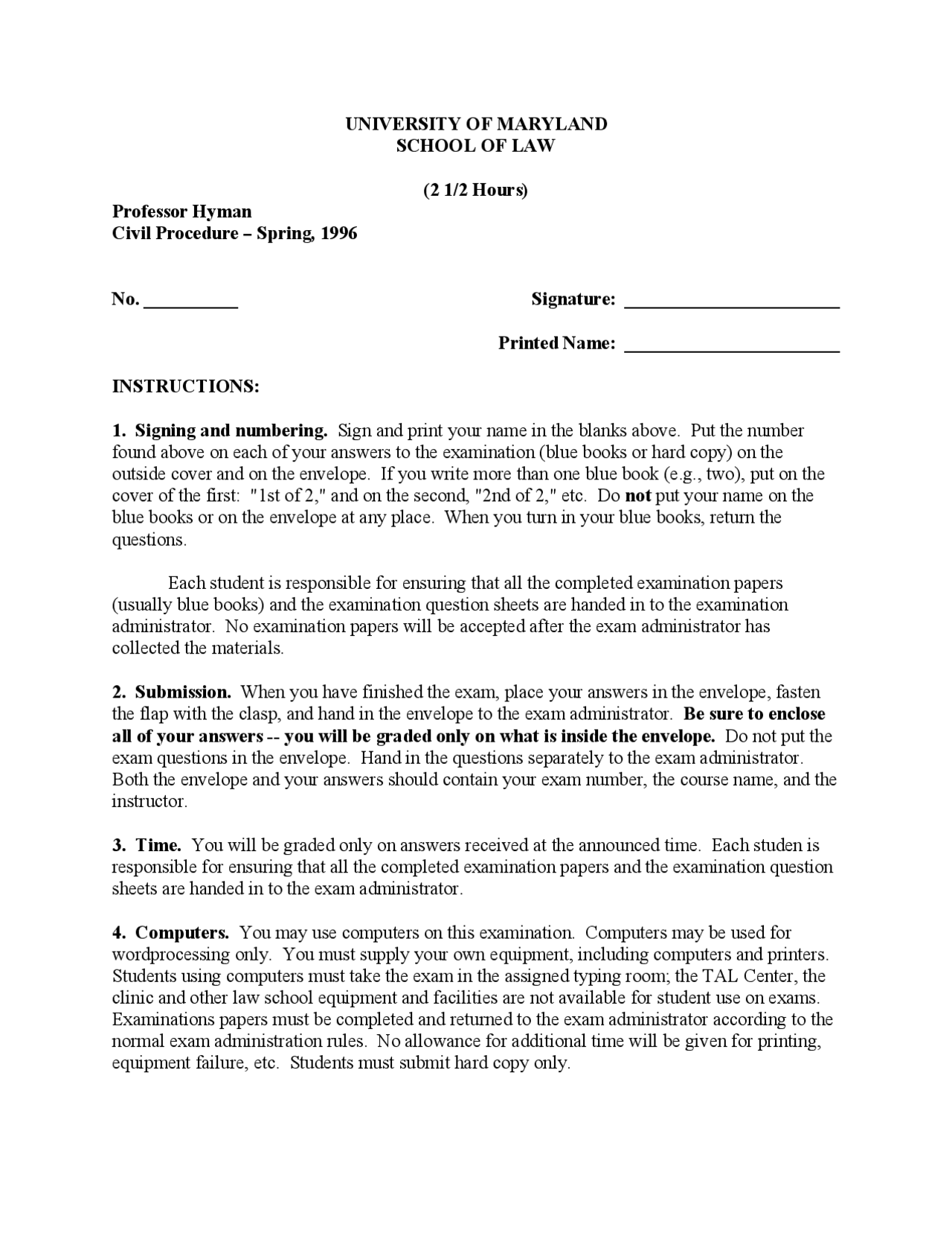 Interlocutory Injunction - Civil Procedure - Past Paper - Docsity