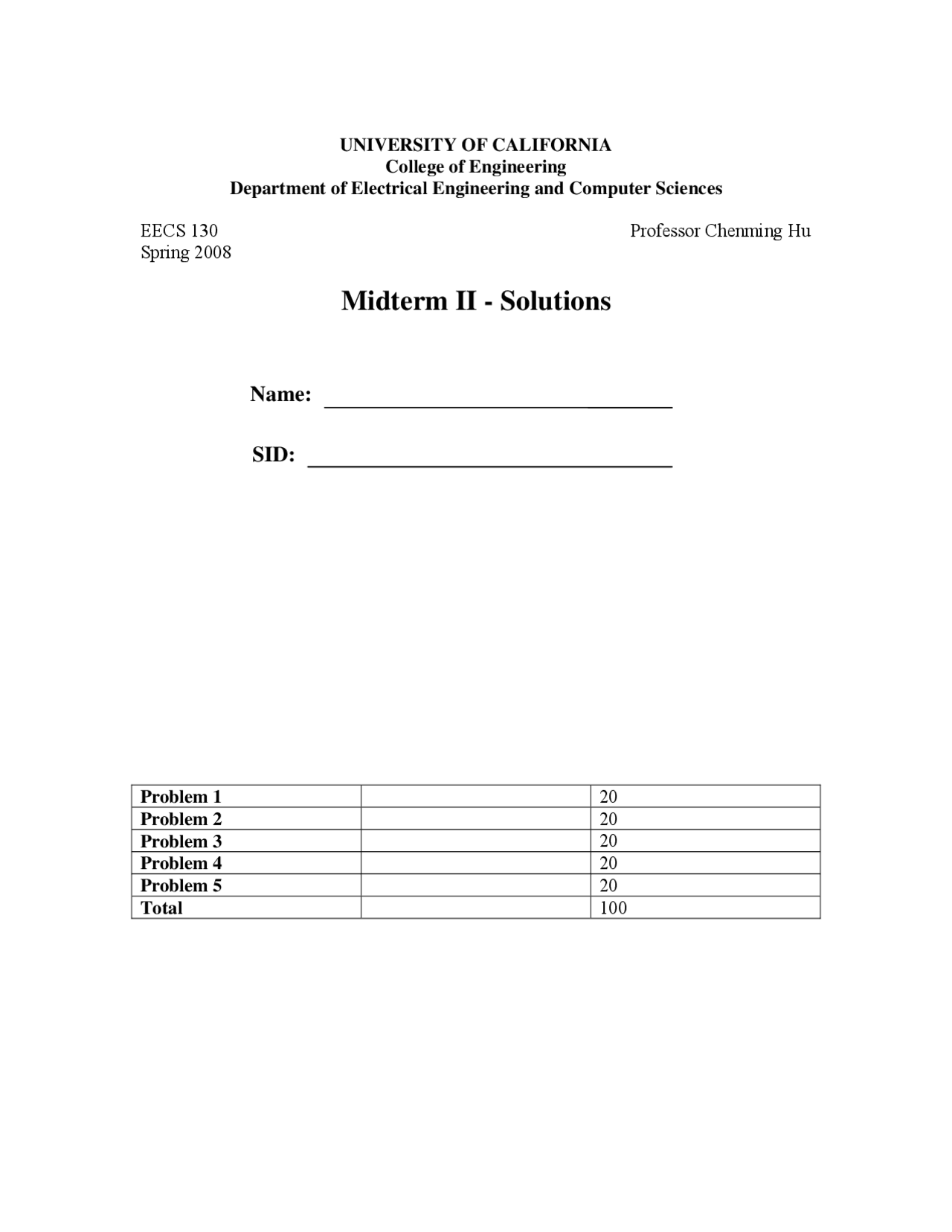 Junction Integrated Circuit Devices Solved Exam Docsity