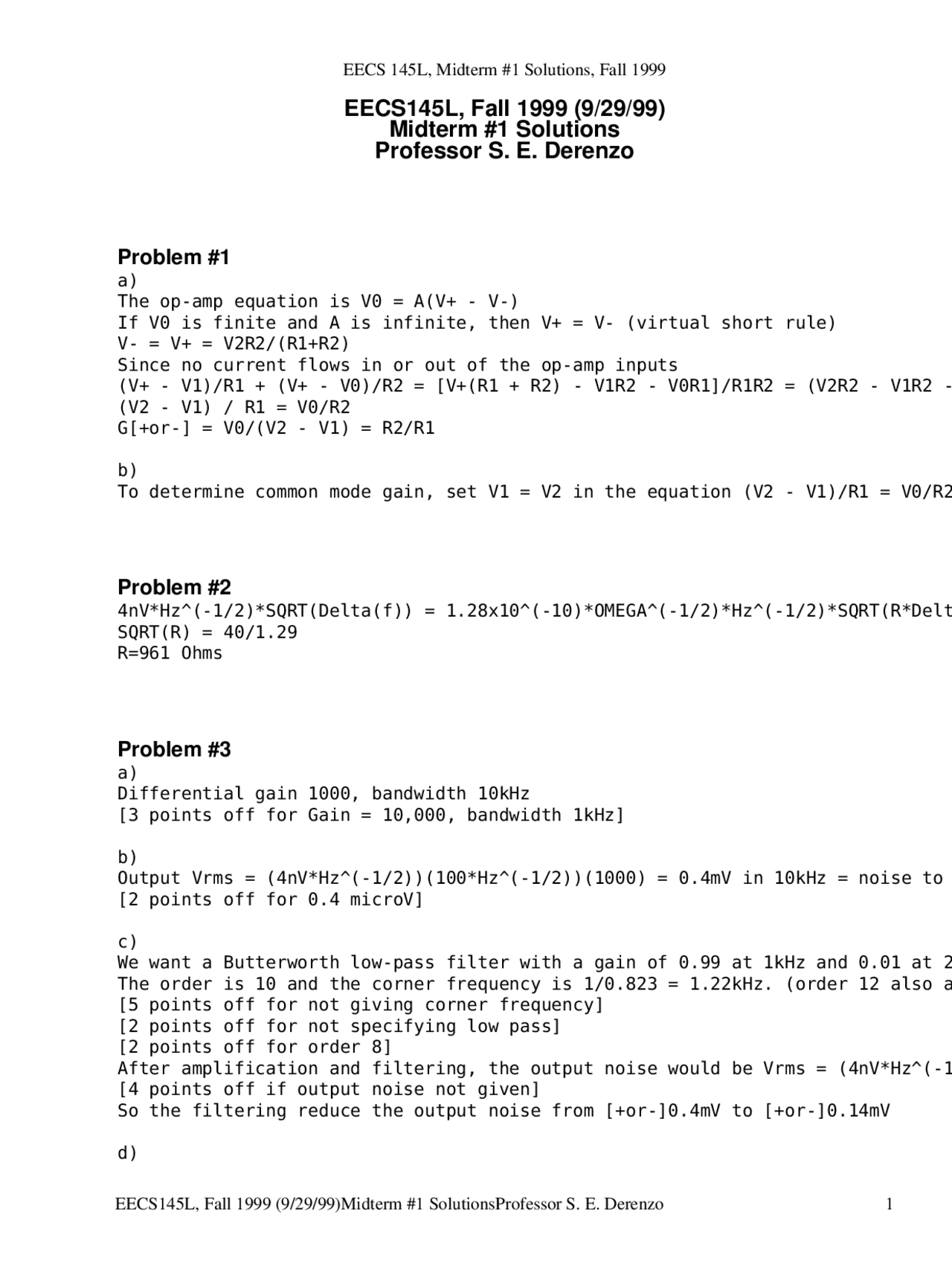 Loop Intro Electronic Transducer Lab Solved Exam Docsity