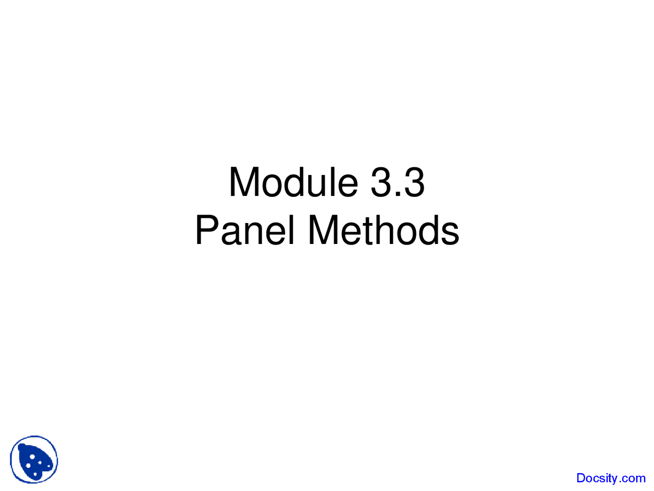 Panel Methods Wind Engineering Lecture Slides Docsity