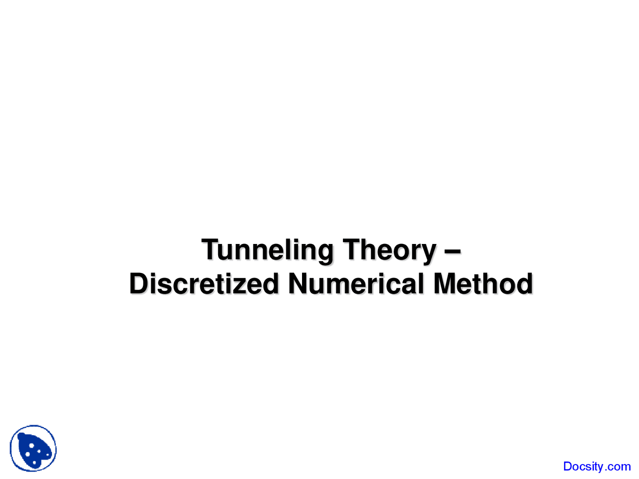 Tunneling Theory Advanced Device Simulation Lecture Slides Docsity