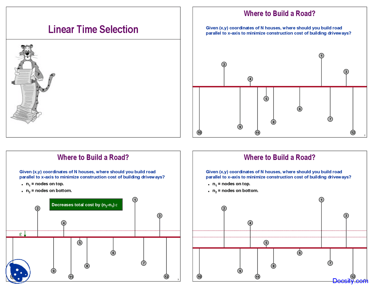 Linear Time Selection Analysis Of Algorithm Lecture Slides Docsity 6360
