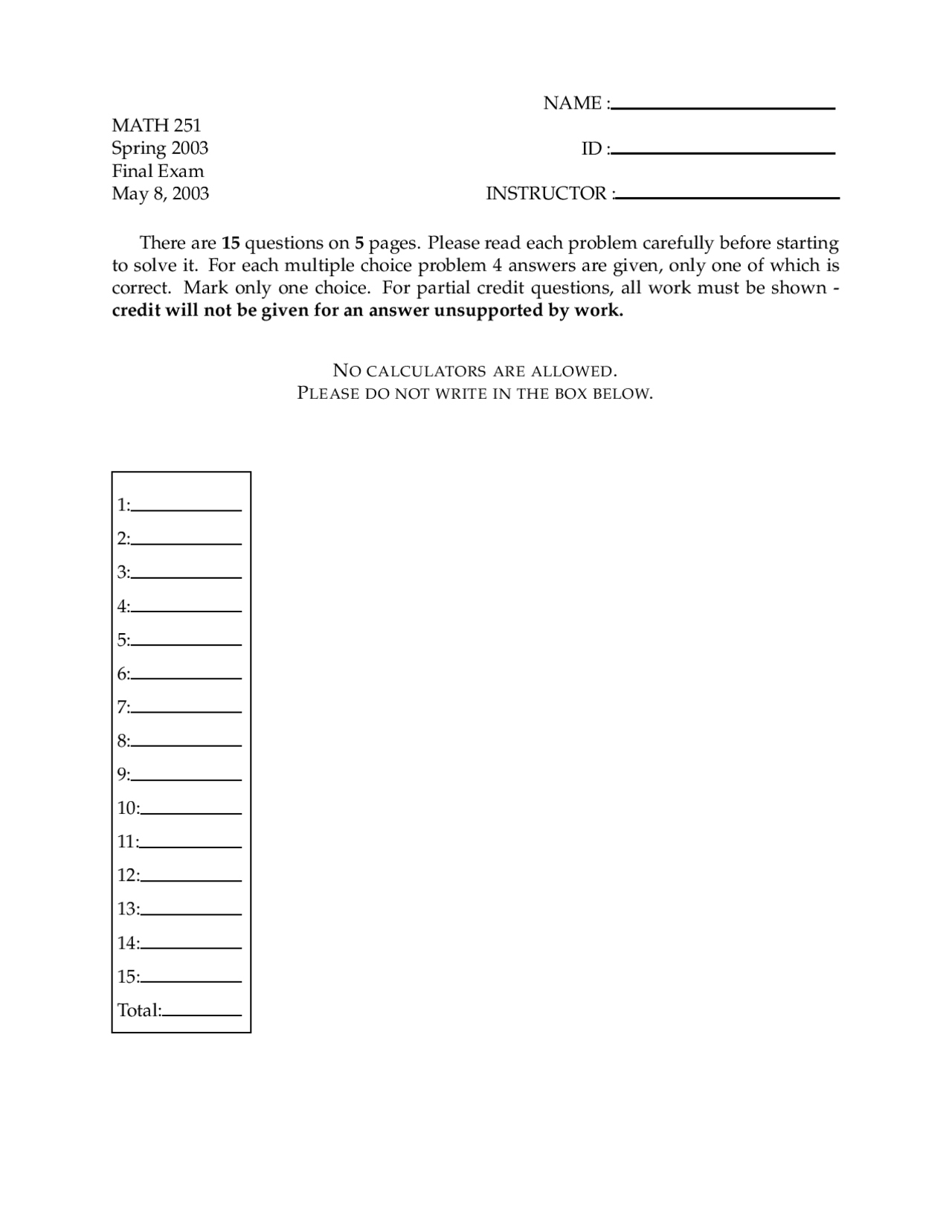 Undamped System Ordinary And Partial Differential Equations Exam