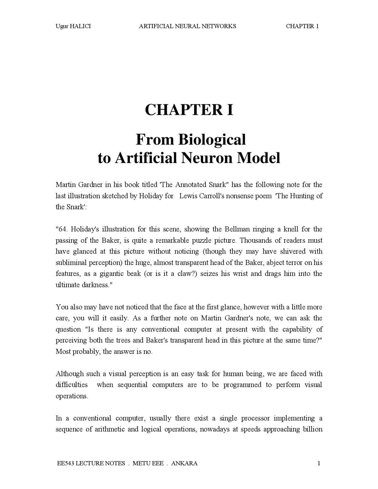 Artificial Neuron Model Artificial Neural Networks Lecture Notes Docsity