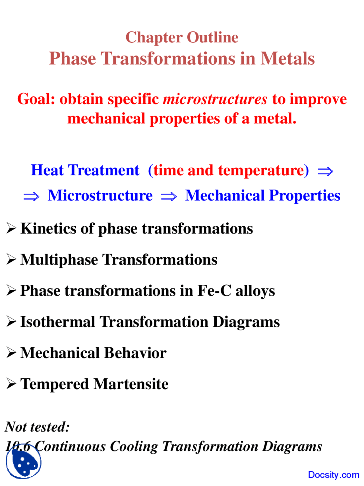 Phase Transformations In Metals Science And Engineering Of Materials