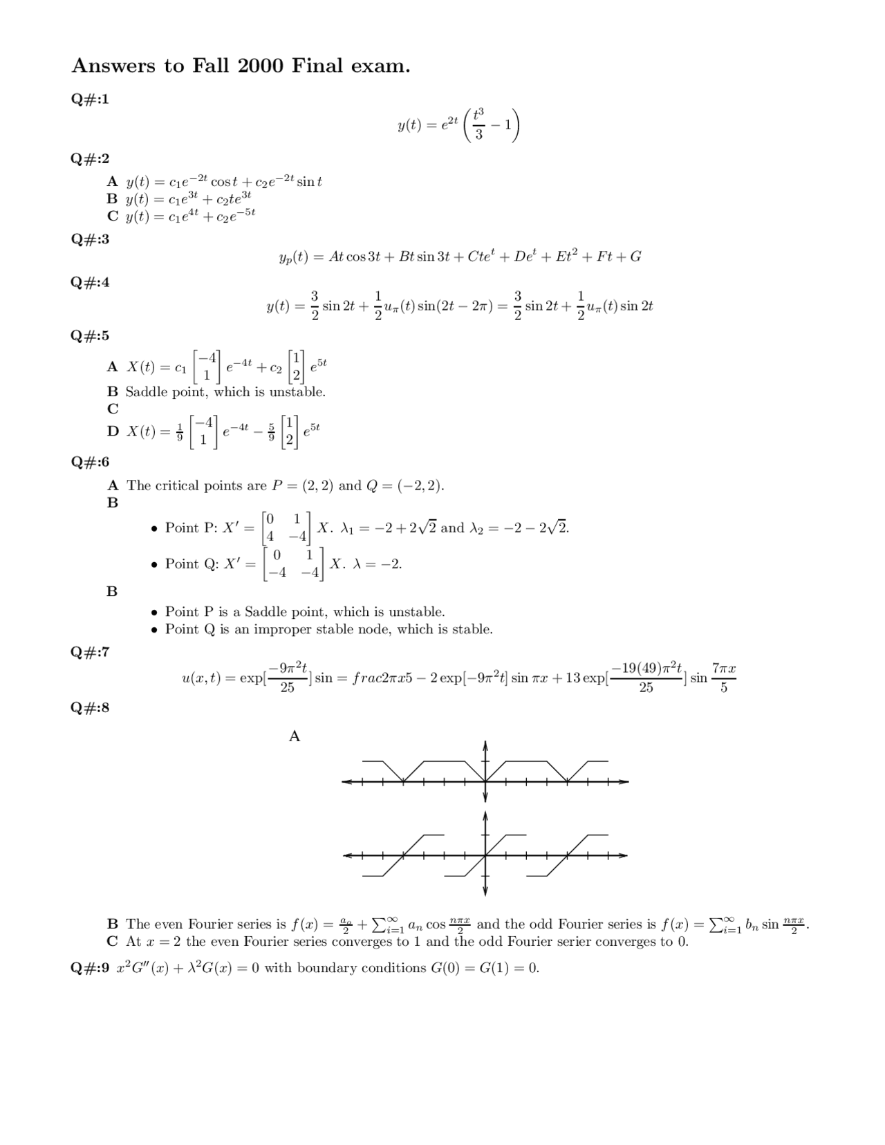 Constants Ordinary And Partial Differential Equations Solved Exam