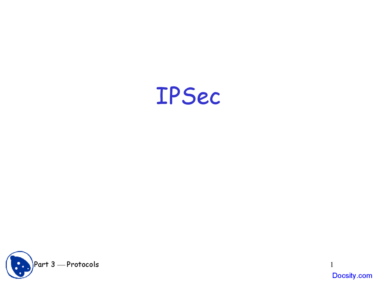 Ipsec Computer And Network Security Lecture Slides Docsity