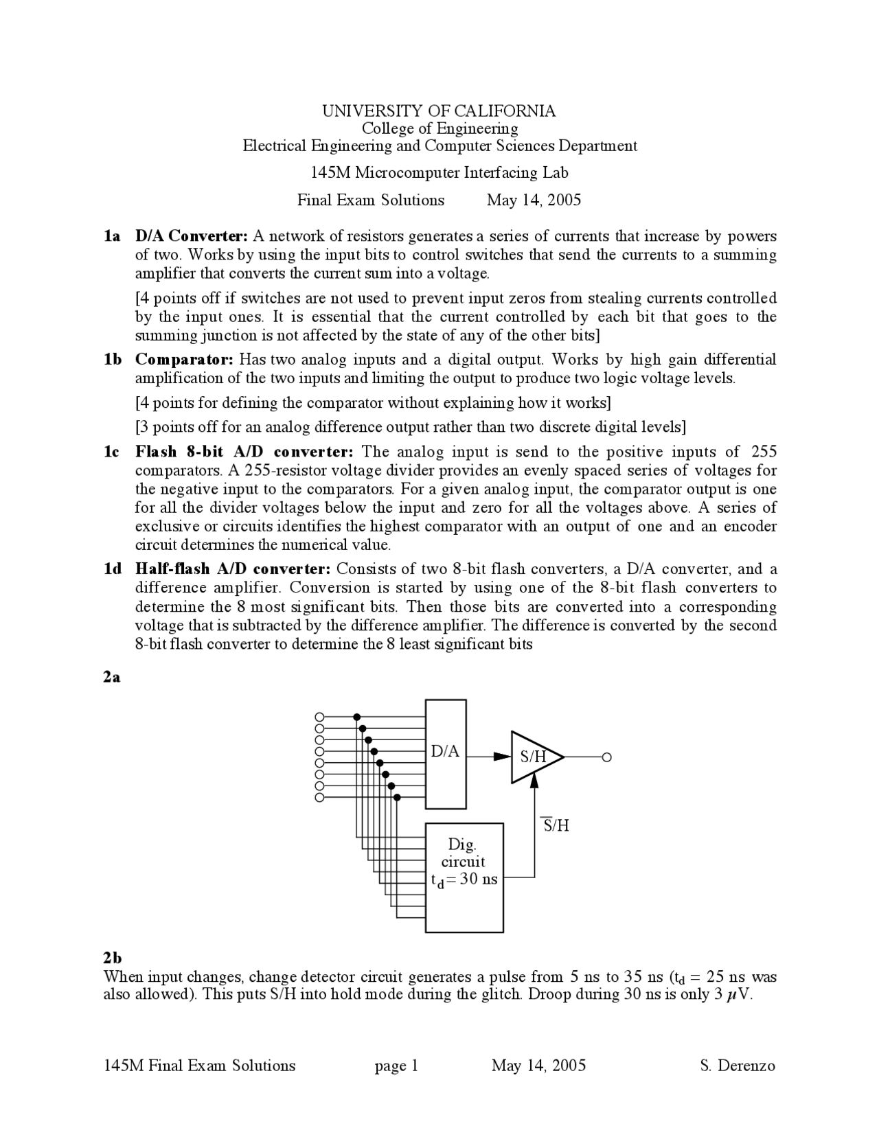 Analog Converter Introductory Microcomputer Interfacing Laboratory