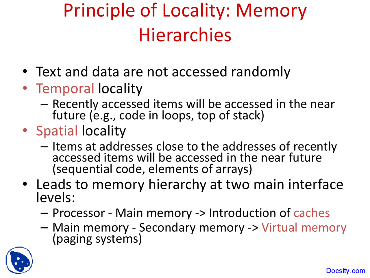 Memory Hierarchies Computer Design And Organisation Lecture Slides