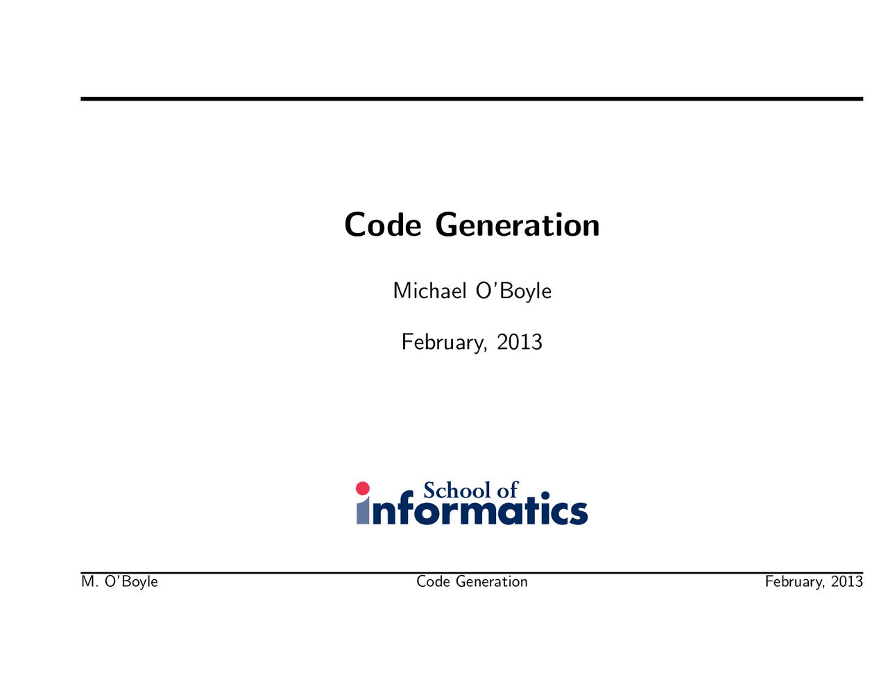 Code Generation Compiler Optimisation Lecture Slides Docsity