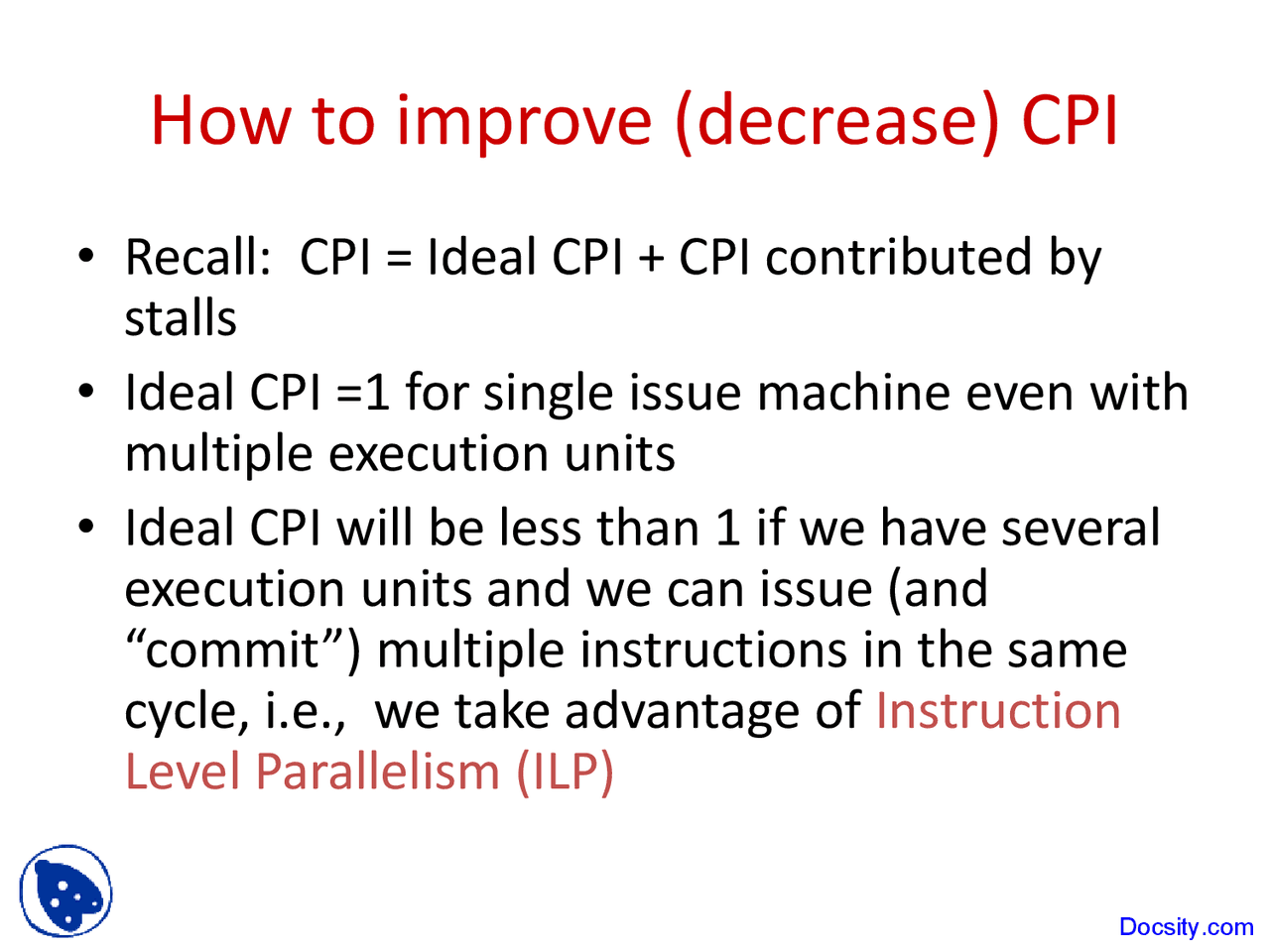 Multiple Execution Units Computer Design And Organisation Lecture