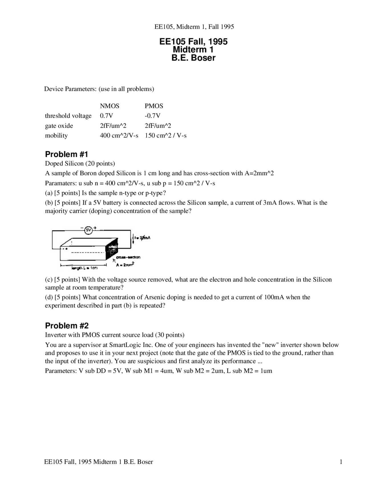 Connected Microelectronic Devices And Circuits Exam Docsity