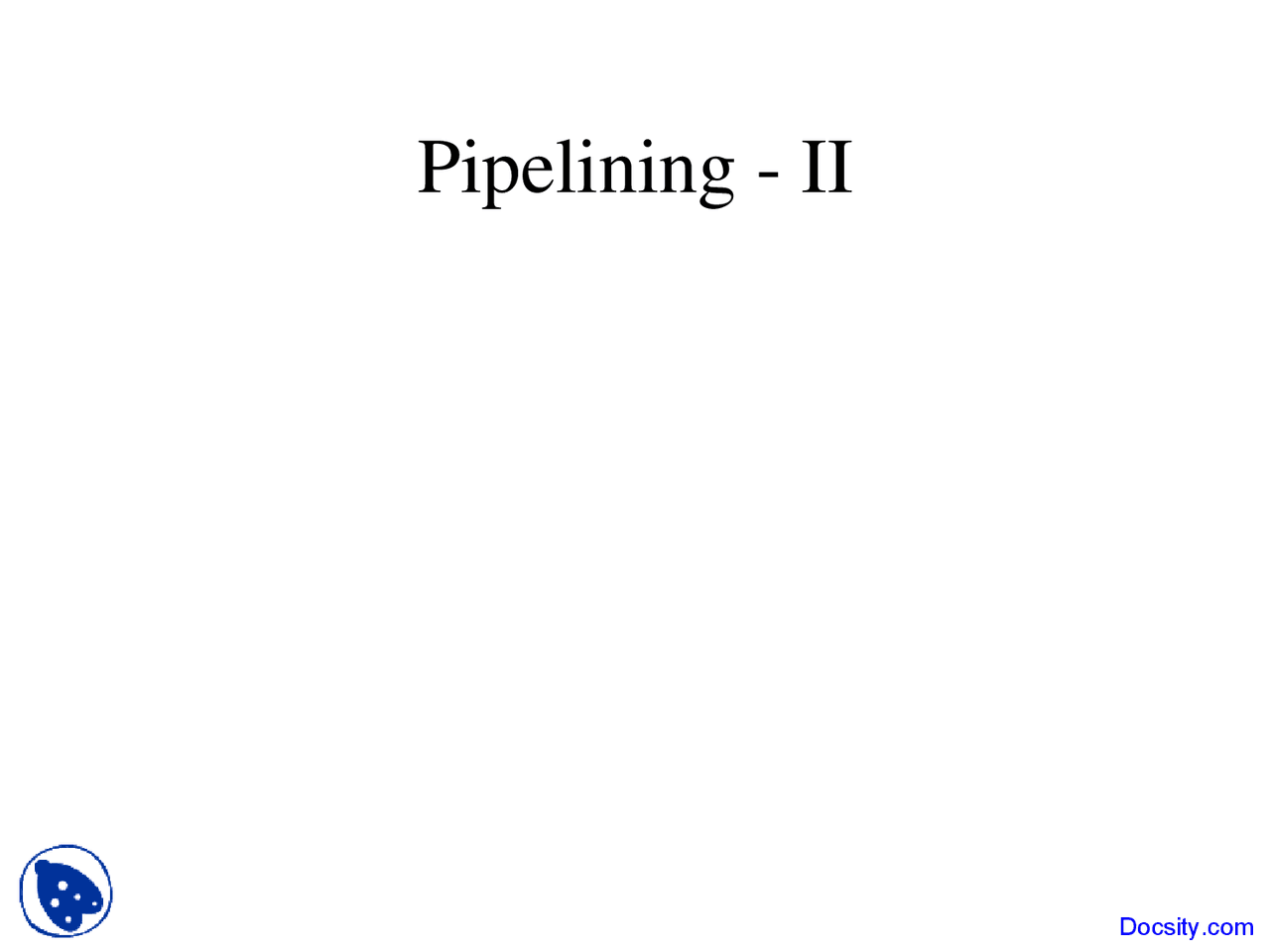 Pipelining Computer Architecture Lecture Slides Docsity