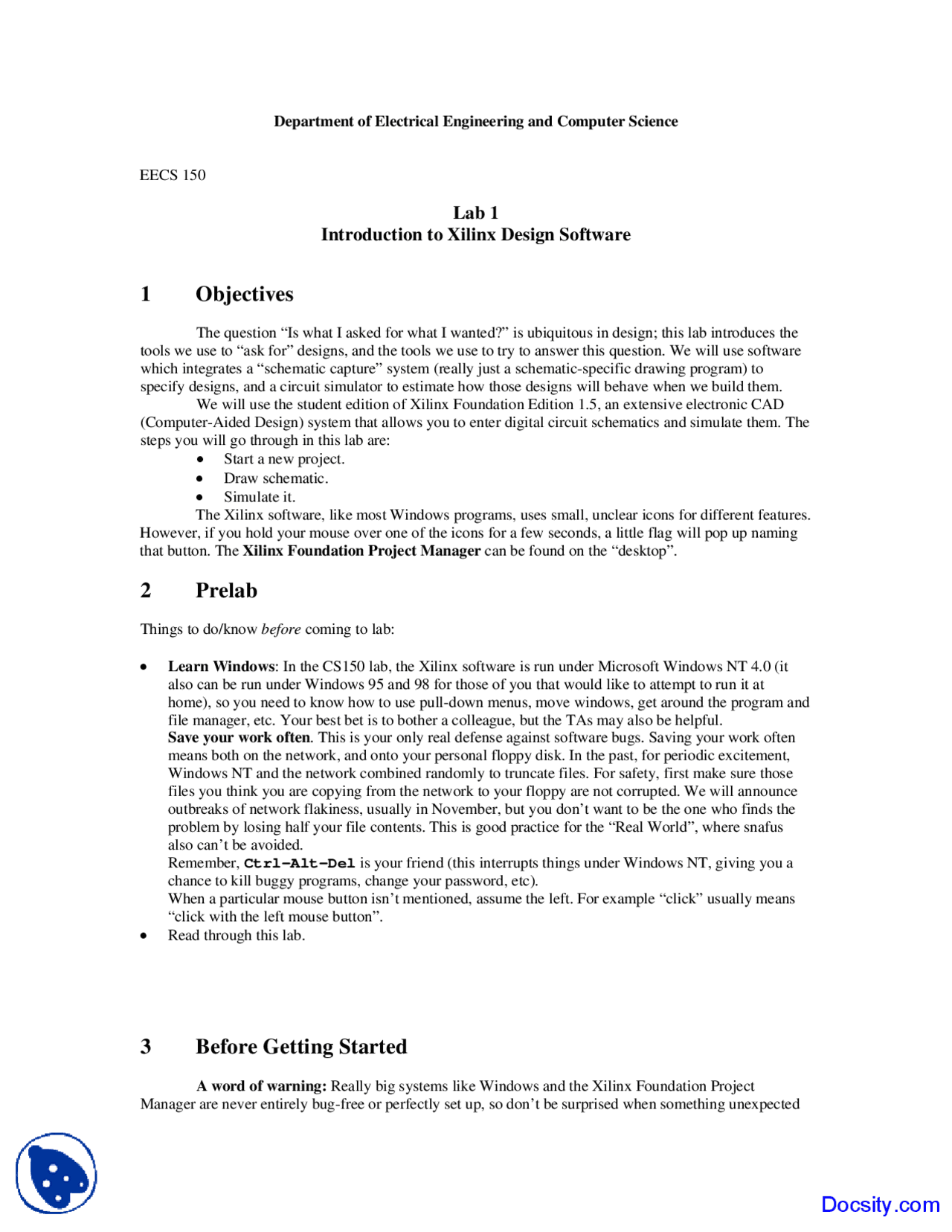 Xilinx Design Software Components And Techniques For Digital Systems