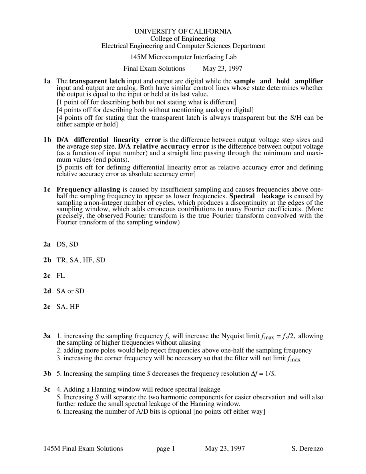 Sample And Hold Amplifier Introductory Microcomputer Interfacing