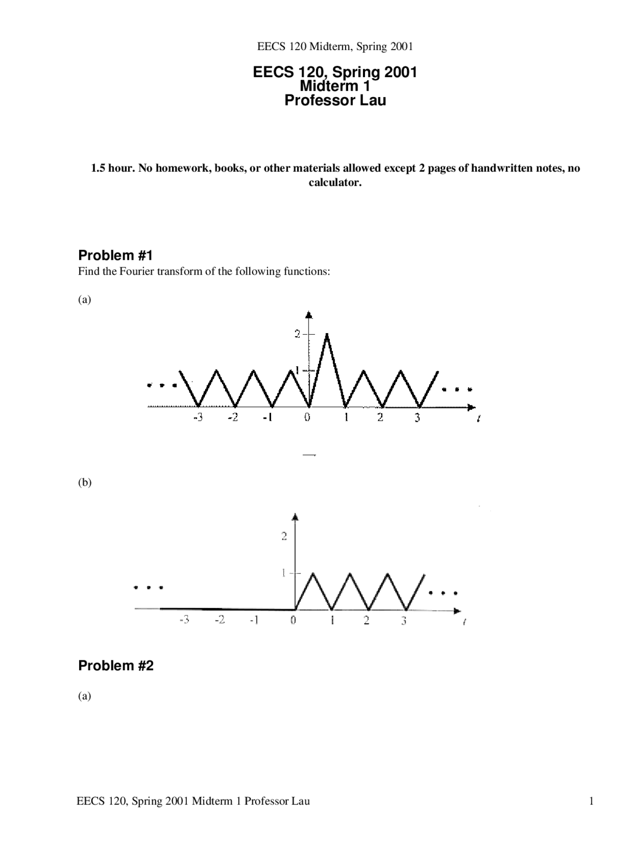 Functions Signals And Systems Exam Docsity