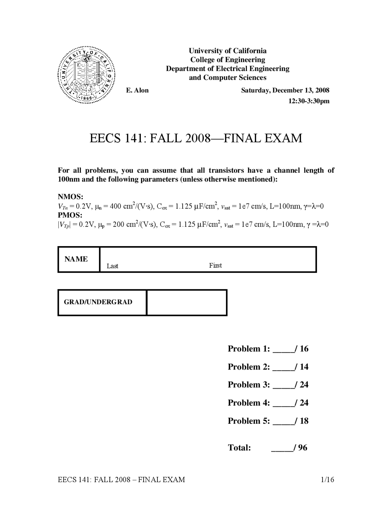 Logic Styles - Introduction to Digital Integrated Circuits - Exam - Docsity