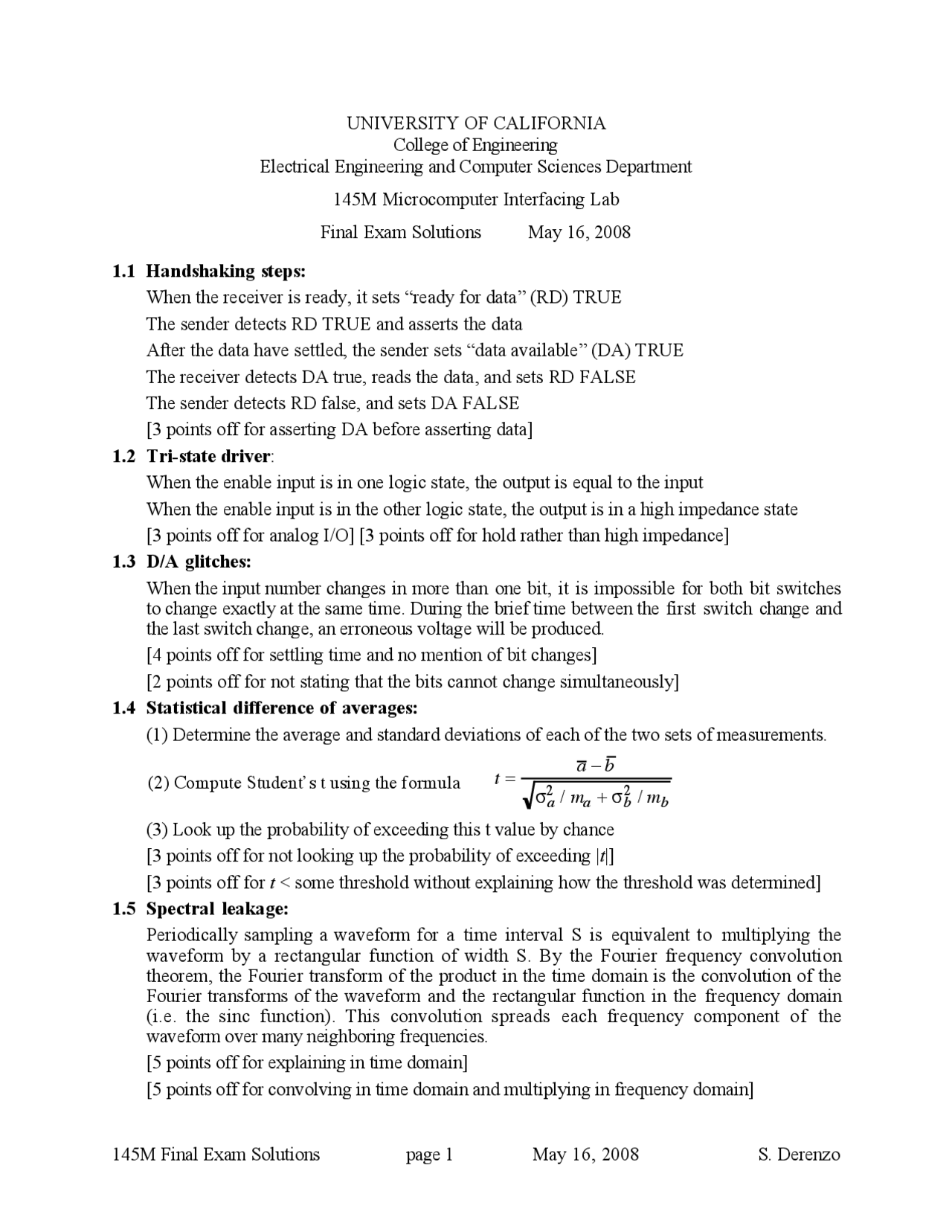 Handshaking Introductory Microcomputer Interfacing Laboratory
