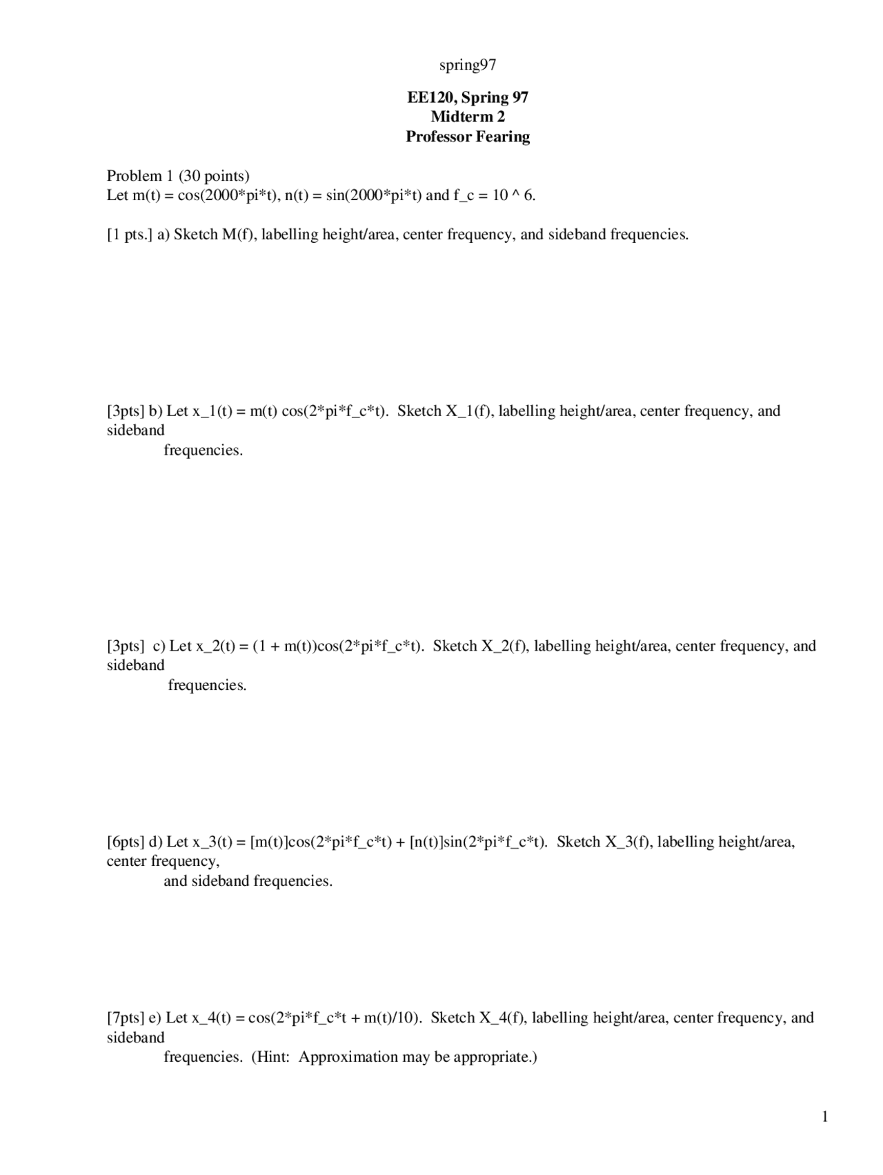 Labelling Height Signals And Systems Exam Docsity