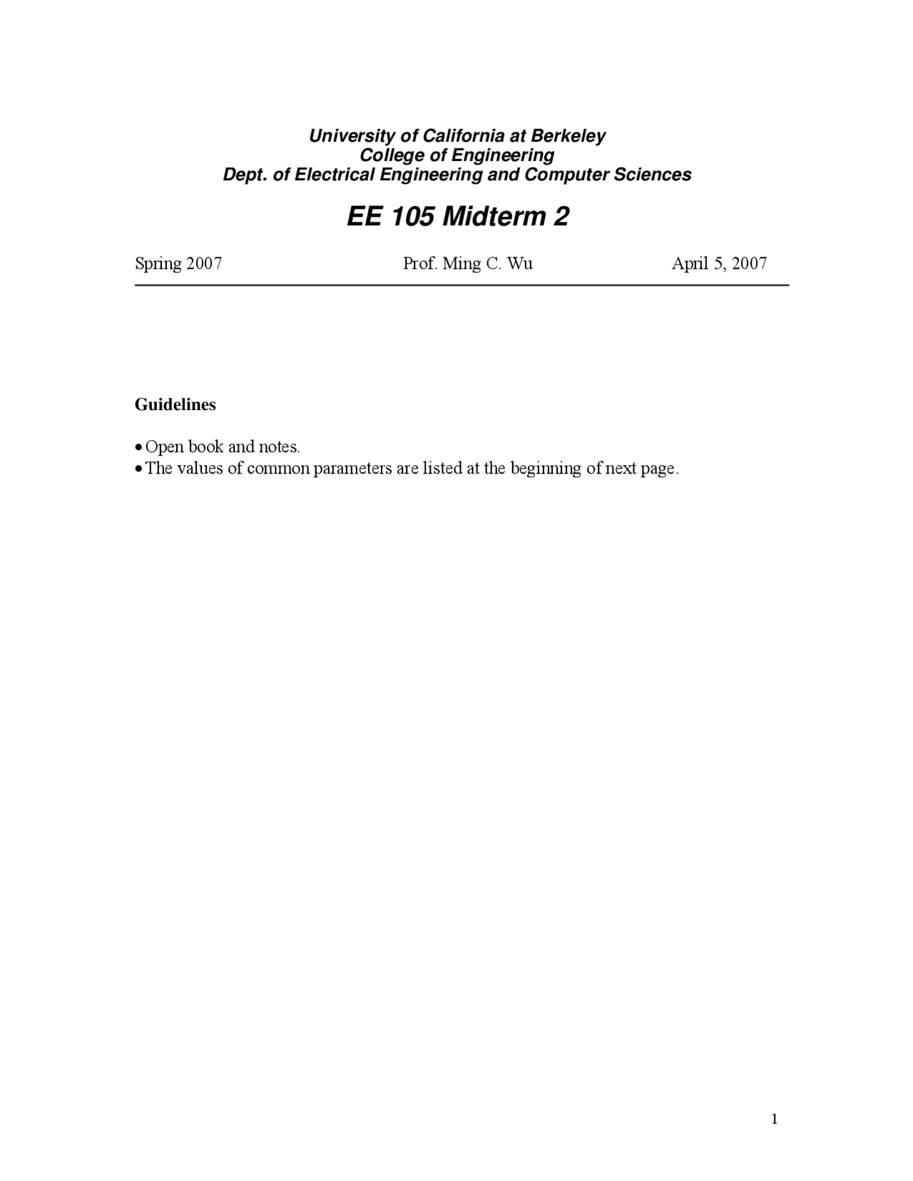 Beginning Microelectronic Devices And Circuits Exam Docsity