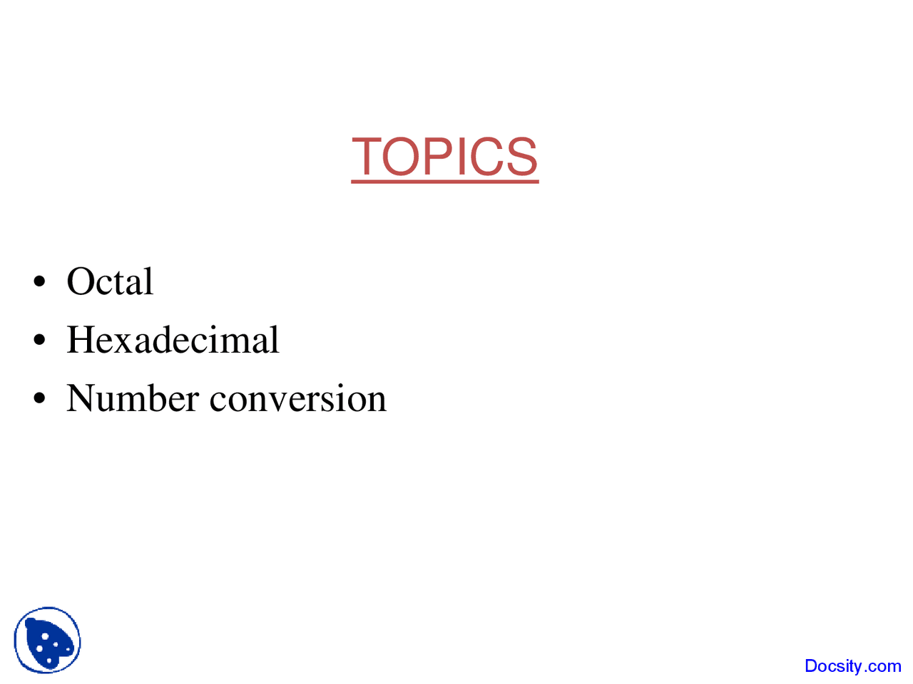 Number Conversion Computer Fundamentals Lecture Slides Docsity