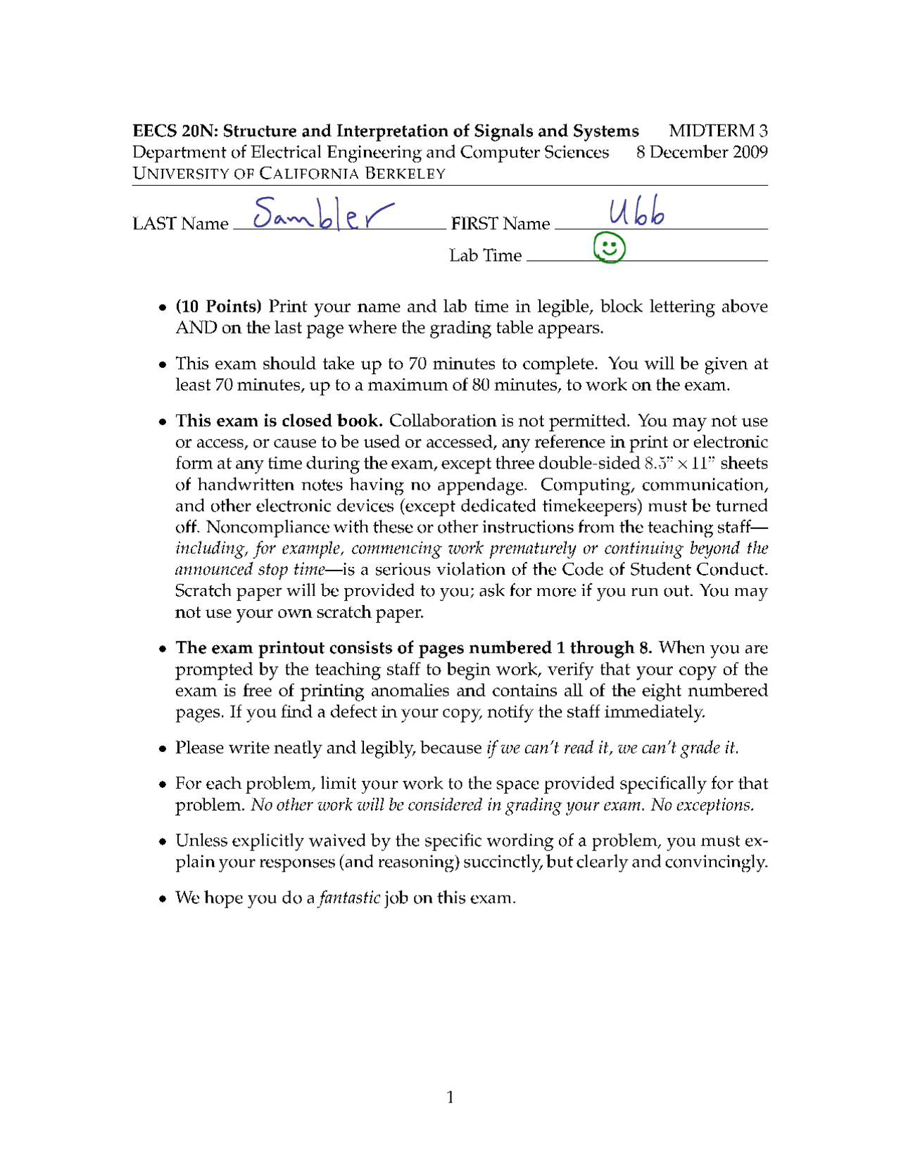Response Structure And Interpretation Of Systems And Signals Solved