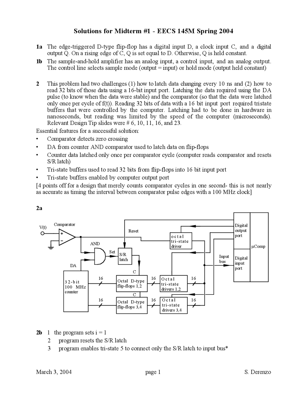 Edge Triggered Introductory Microcomputer Interfacing Laboratory