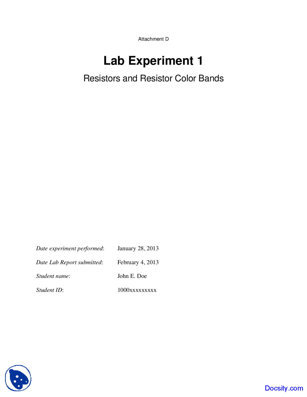 Resistors And Resistor Introduction To Electrical Engineering Lab