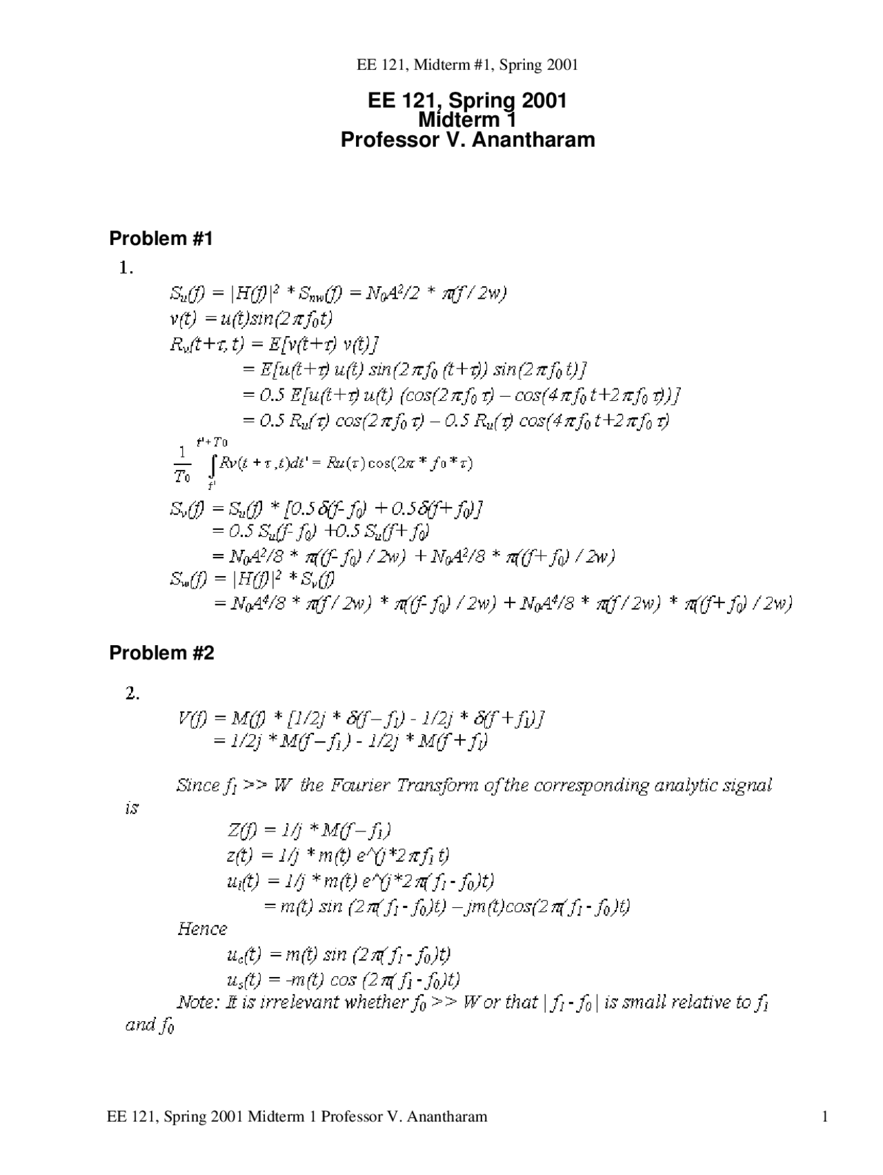 Communication Channel - Introduction to Digital Communication Systems - Solved Exam - Docsity