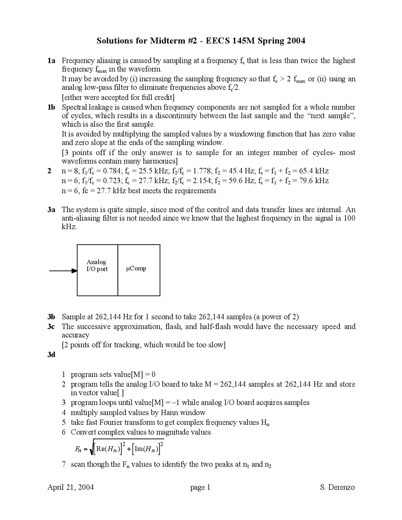 Periodically Sampling Introductory Microcomputer Interfacing