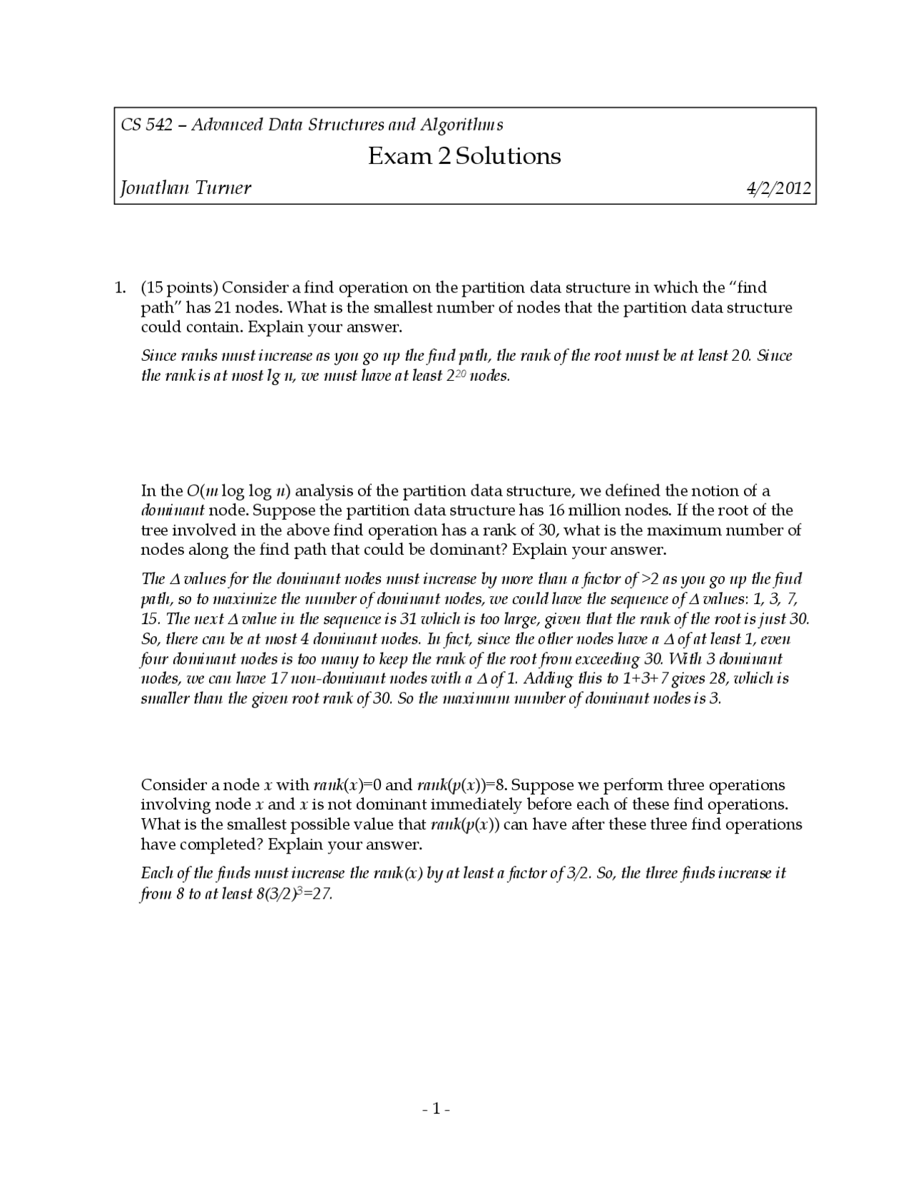 Partition Data Structure Advanced Data Structures And Algorithms