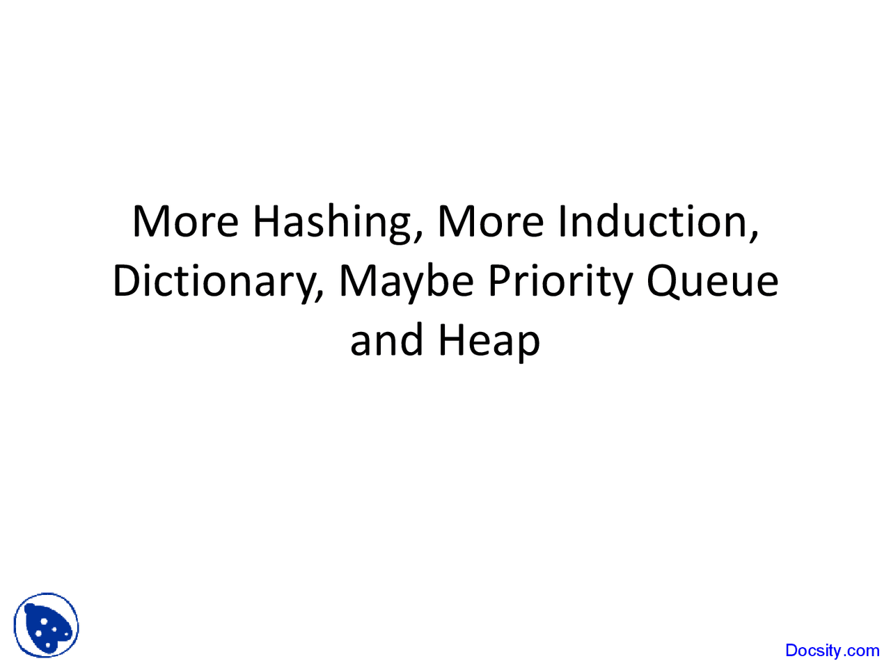 Hashing Introduction To Algorithms And Data Structures Lecture Sli 7930