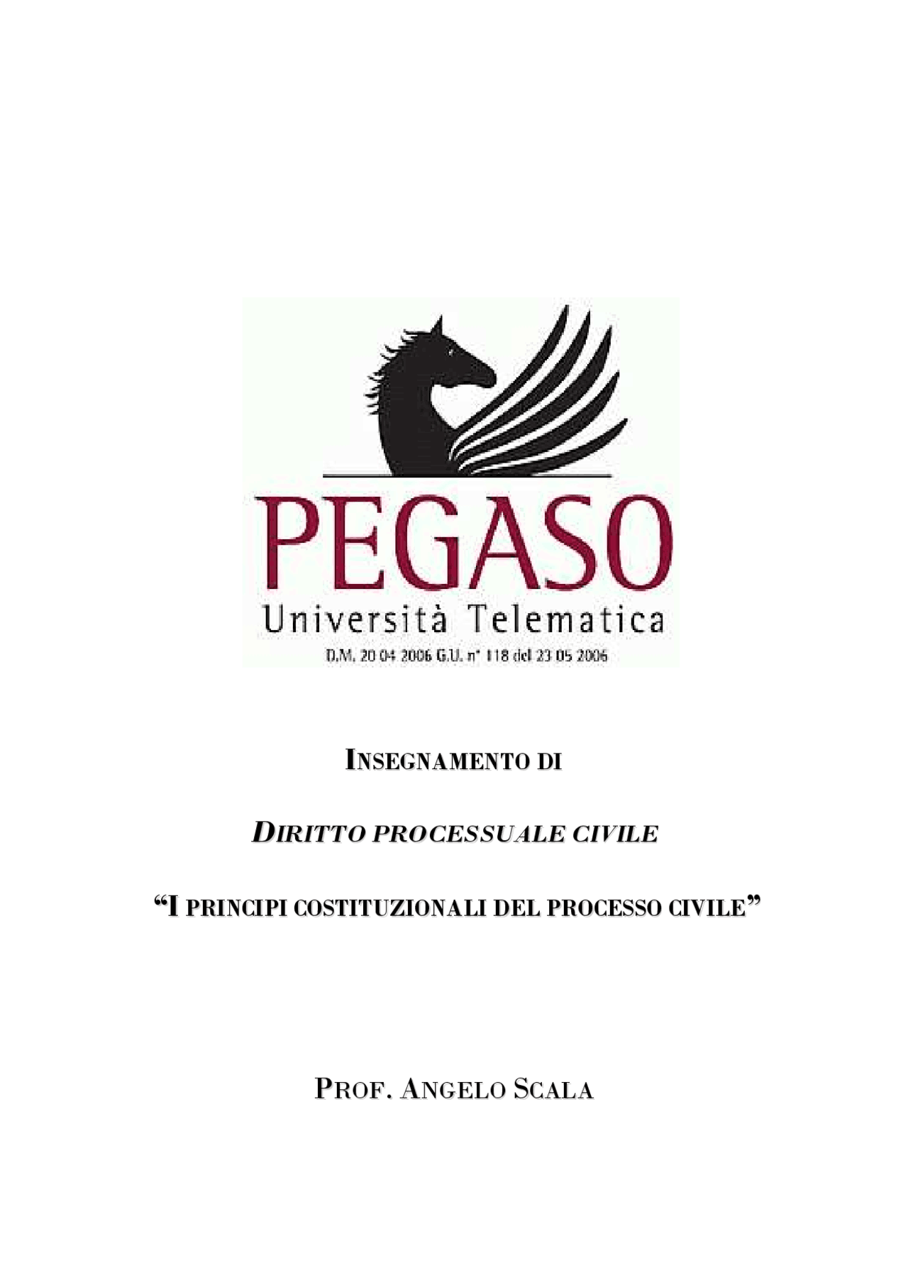 Diritto Processuale Civile Docsity