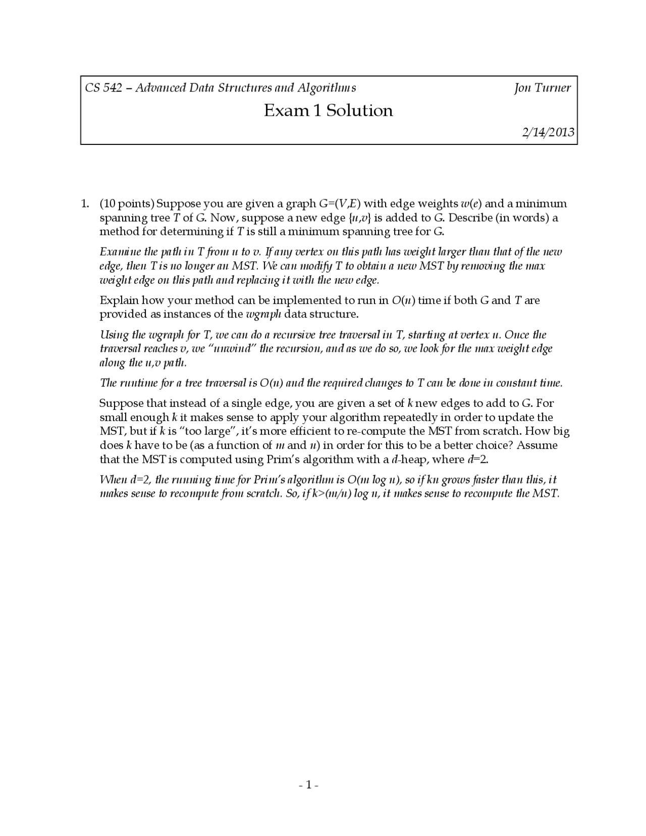 Minimum Spanning Tree Advanced Data Structures And Algorithms