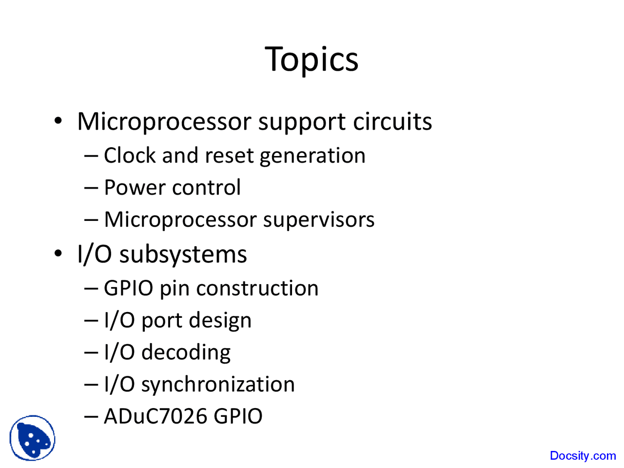 Microprocessor Support Circuits - Introduction to Microprocessor ...