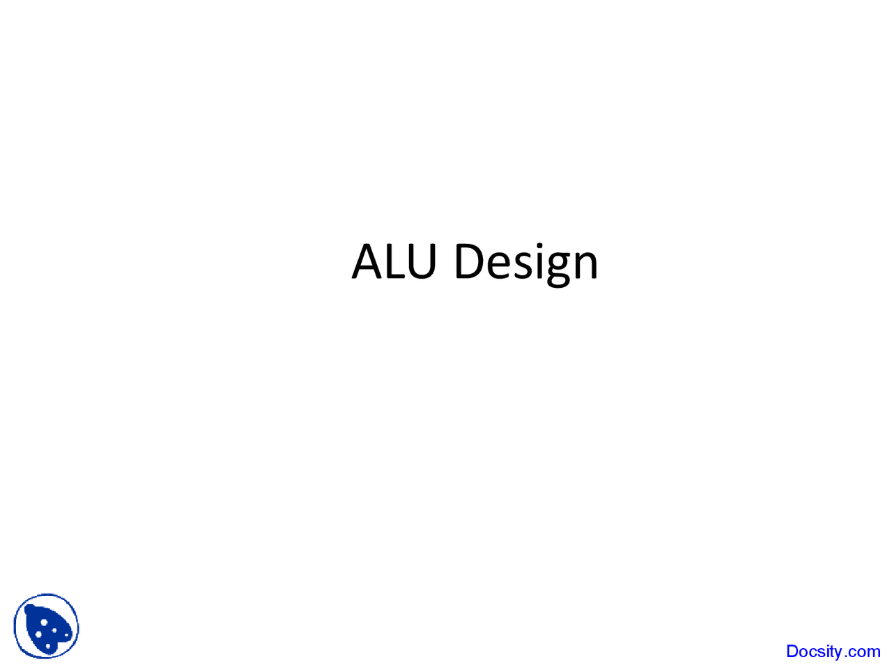 Design Computer Science Lecture Slides Docsity