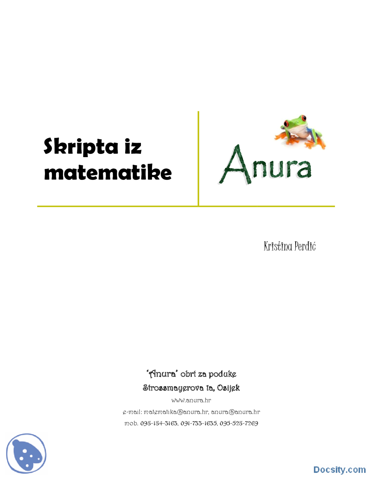 Funkcije-Skripta-Matematika | Rezime' predlog Matematika - Docsity