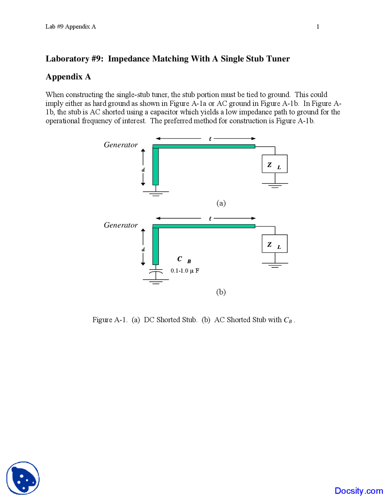 Impedance Rf And Microwave Engineering Lab Notes Docsity