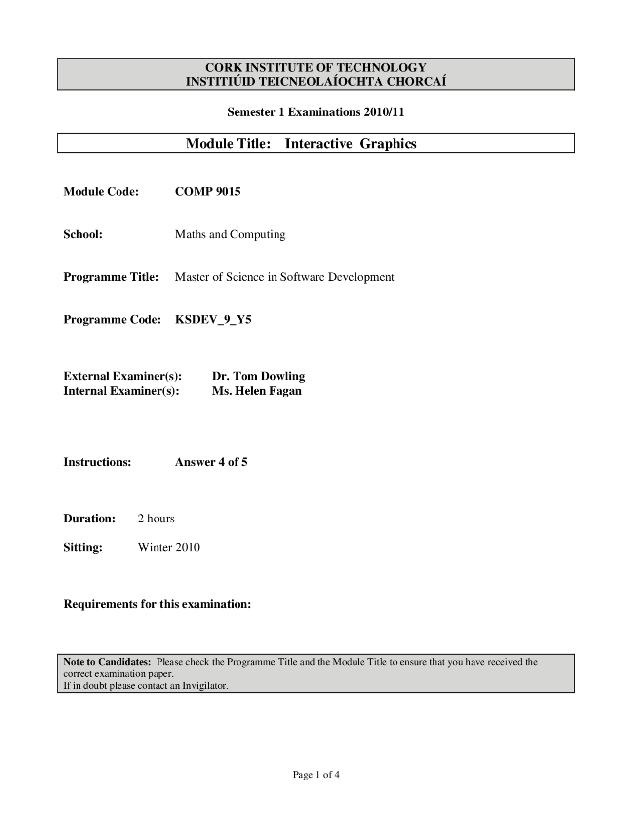Convex Polygon Interactive Graphics Past Exam Docsity