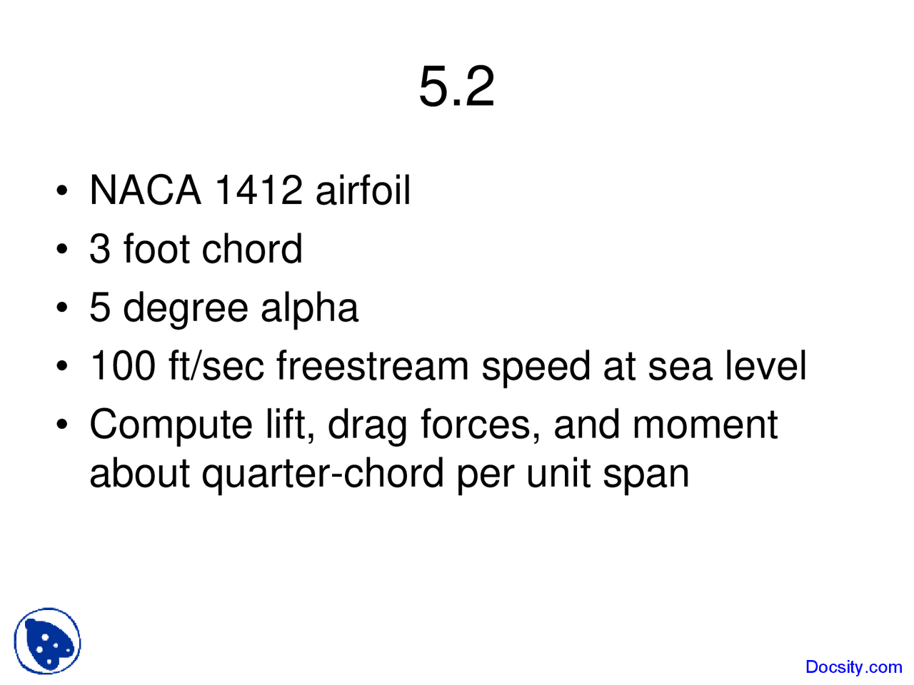 Airfoil Introduction To Aerospace Engineering Lecture Slides Docsity