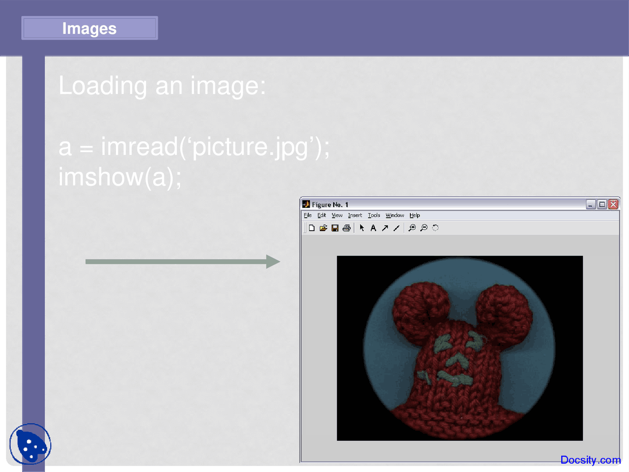 Loading An Image Robot Vision And Preception Lecture Slides Docsity